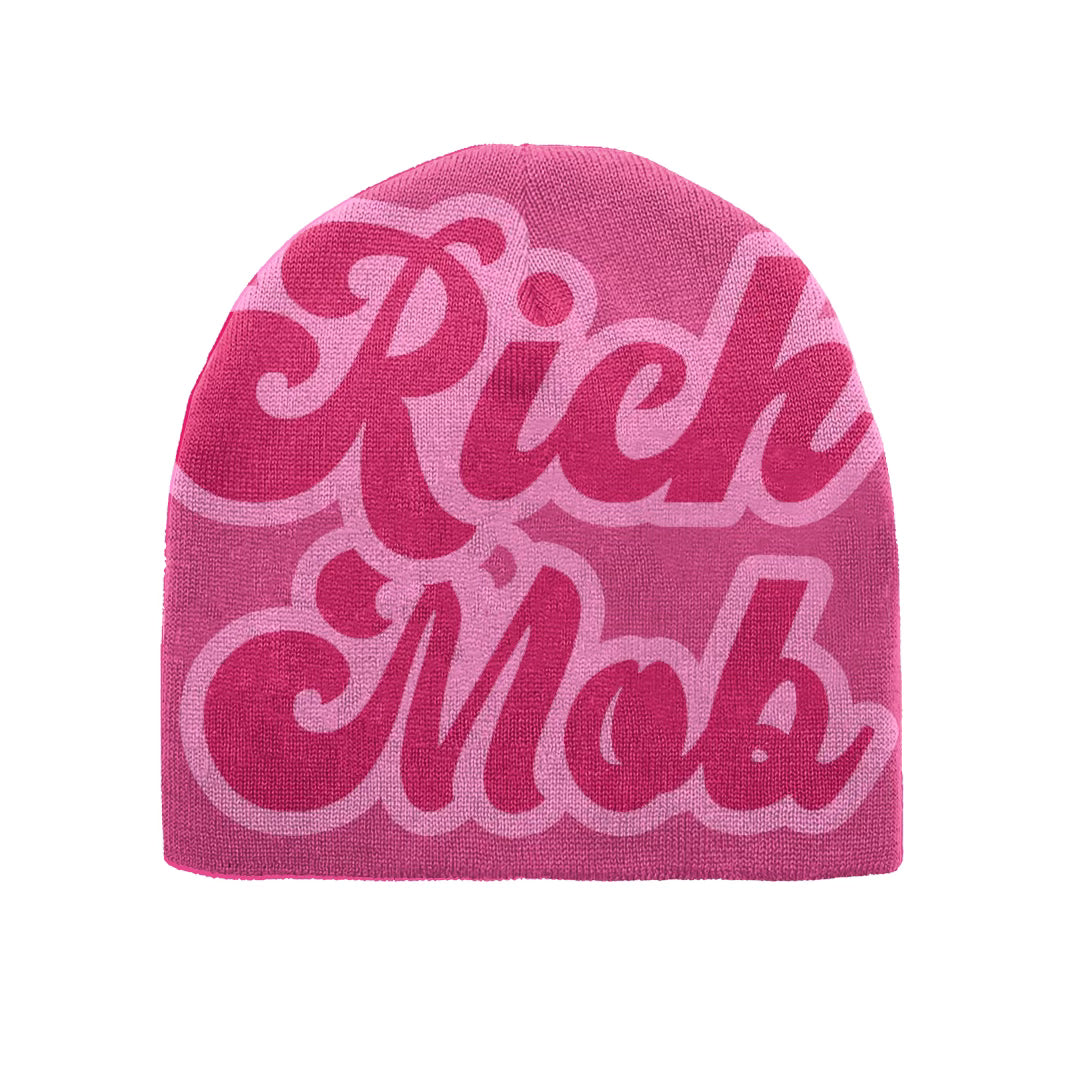 Rich Mob Beanie: Pink– Haute Richessè