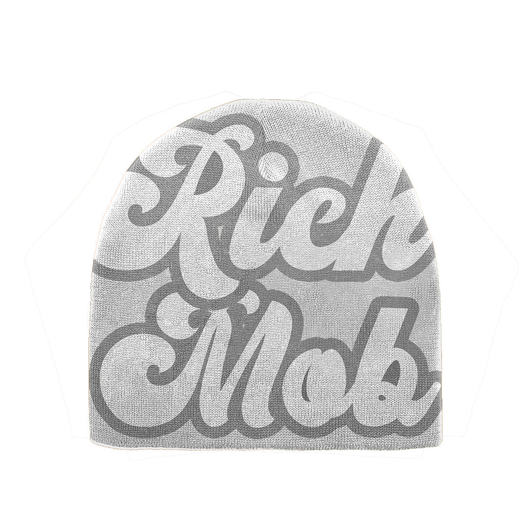 Rich Mob Beanie: Grey– Haute Richessè